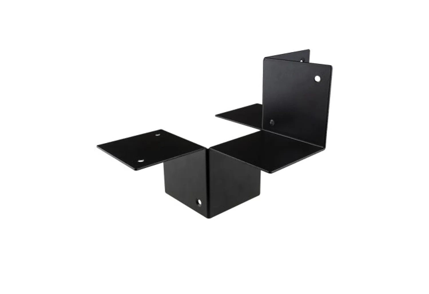 4-Hoek verbinding paal 85-110mm zwart - HouthandelOnline