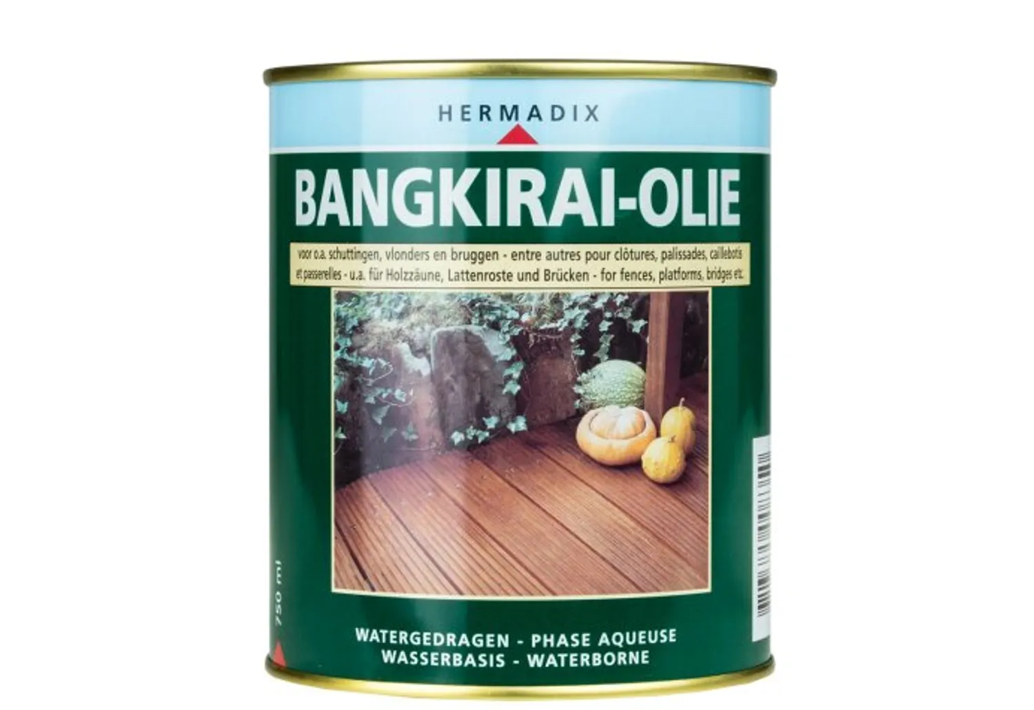 Bangkirai olie voor Hardhout blik à 0,75L - HouthandelOnline