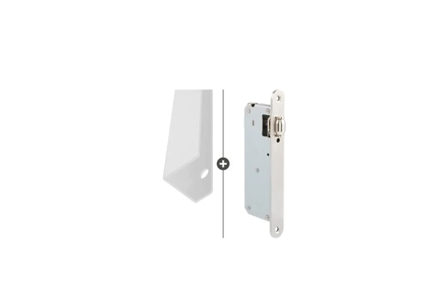 Rolslot pakket wit deurgreep Vernal 50,Houthandelonline.nl