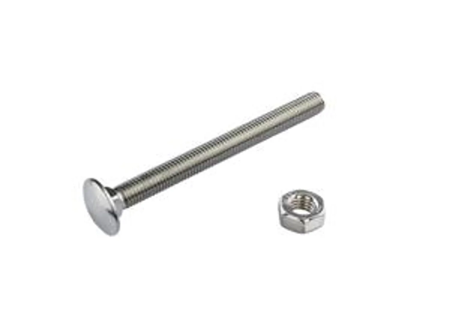 Slotbout met moer RVS M8x100mm per stuk - HouthandelOnline