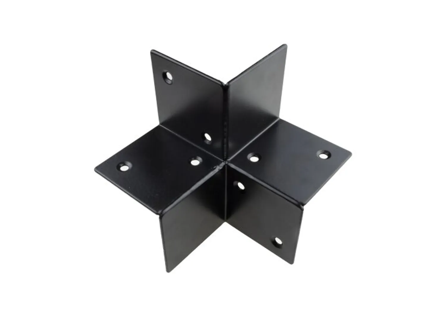 3-Hoek verbinding paal 140-150mm zwart - HouthandelOnline.nl