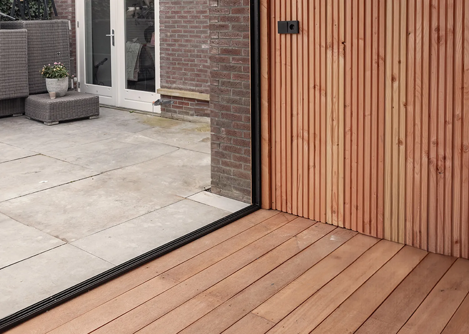 Dubbel Rhombus profiel Douglas 26x145mm - HouthandelOnline