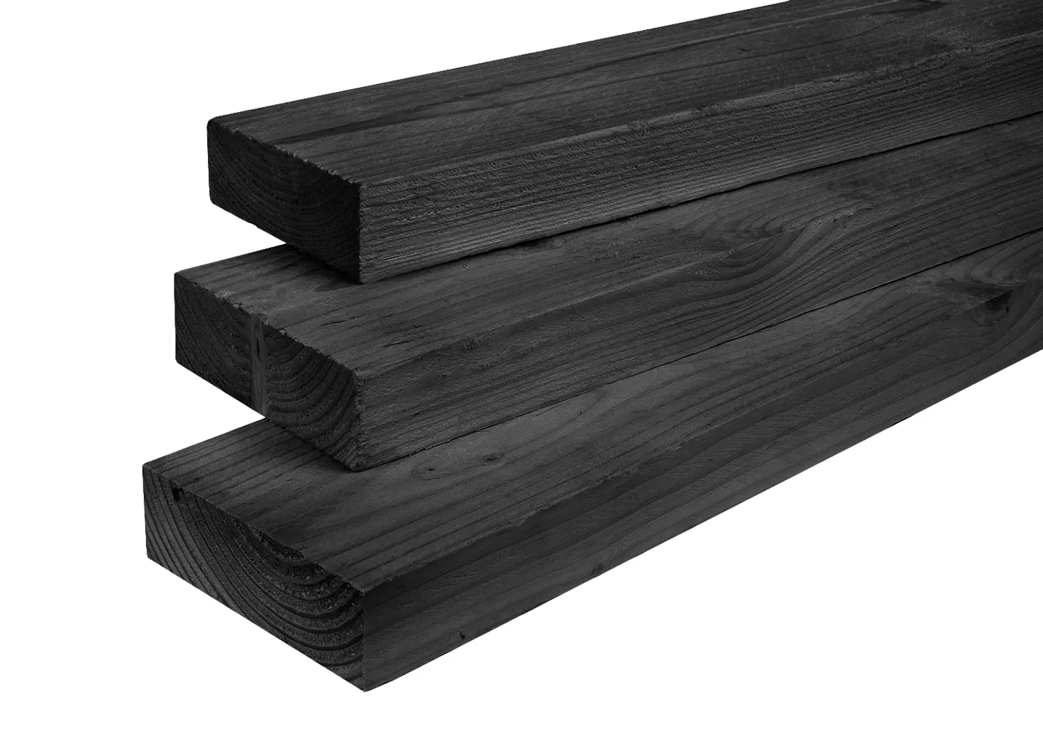 Balk Douglas hout zwart 50x150mm - HouthandelOnline.nl