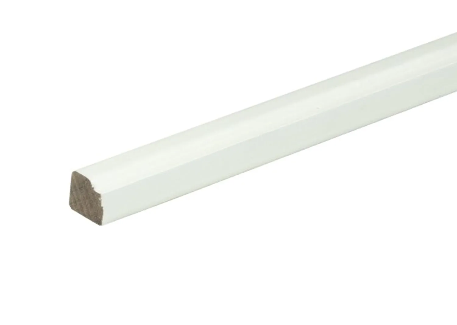 Glaslat E1 Meranti 17x15mm wit gegrond - HouthandelOnline.nl