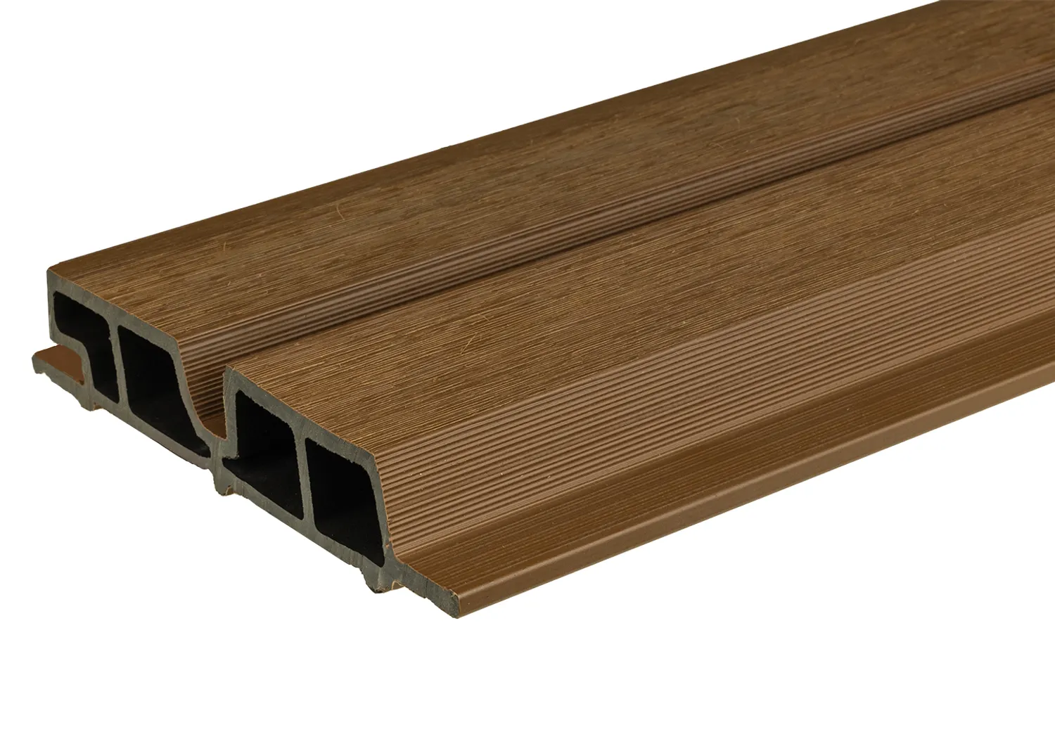 Dubbel rhombus houtcomposiet Teak - HouthandelOnline.nl