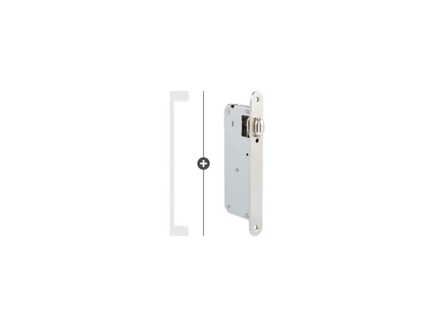 Rolslot pakket wit deurgreep Ripley - HouthandelOnline.nl