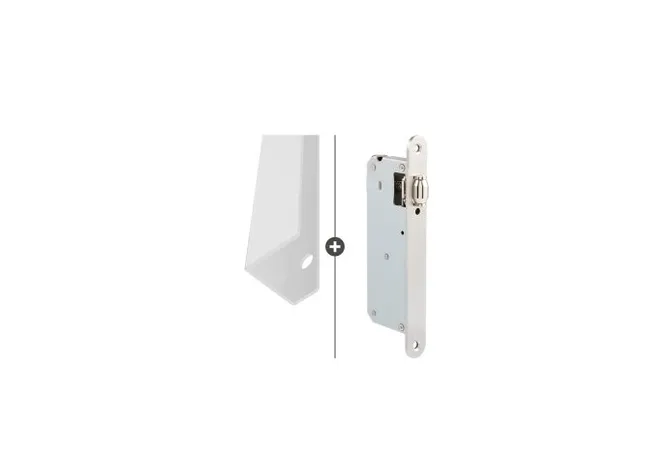 Rolslot pakket wit deurgreep Vernal 30 - HouthandelOnline